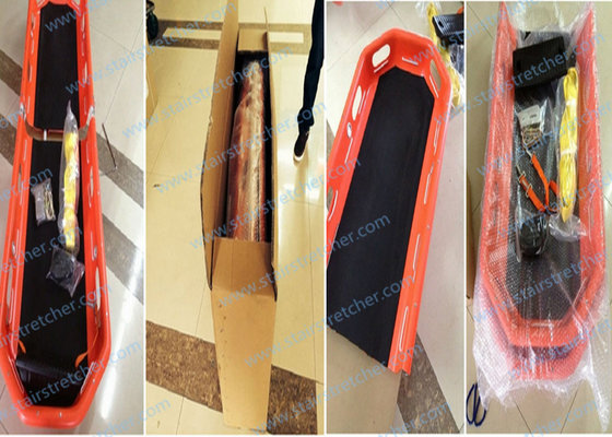 PE Plastic Seperatable Rescue Basket Stretcher Eco Friendly Anti Corrosion