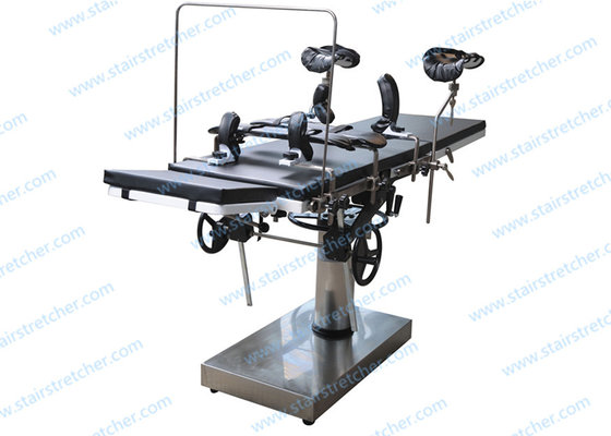 Black 24CM Height Adjust Gynecologic Operating Table with Crank Handles
