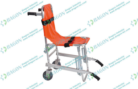 Portable 2 Wheel Stair Stretcher , Using Safely Folding Stretcher