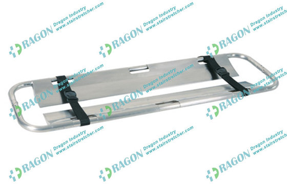 Stainless steel scoop ems stretcher with two belts for transfer fractured patients