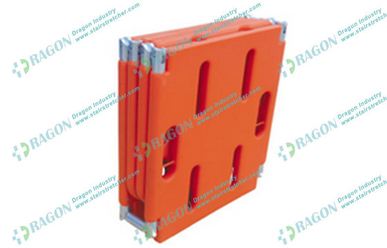 First aid emergency four folding PE spine board stretcher for transfer patient