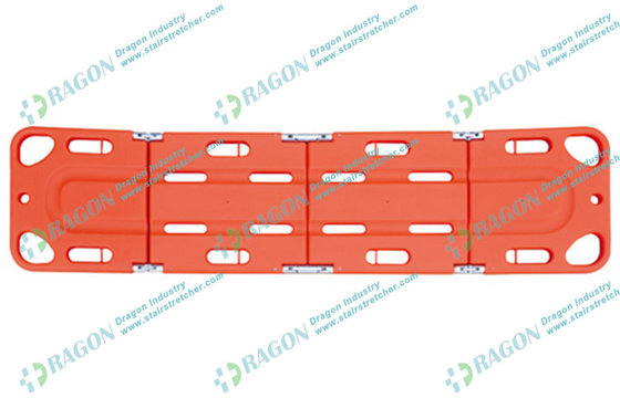 First aid emergency four folding PE spine board stretcher for transfer patient