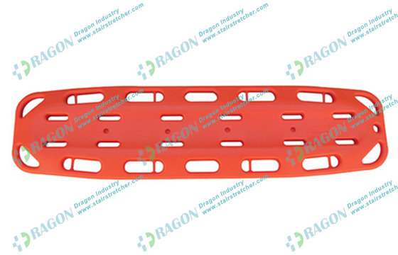 Firmness PE spine board with safe belts with no discharge contaminator