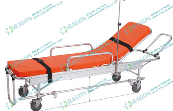 Low frame wheeled stretcher , aluminum alloy paramedic stretcher with opening circles