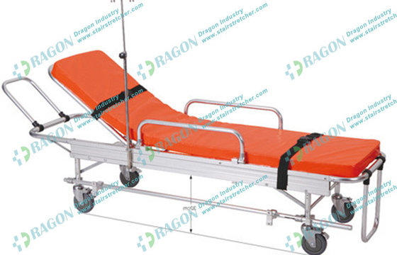 Low frame wheeled stretcher , aluminum alloy paramedic stretcher with opening circles