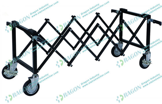 Iron Power Coated Funeral Equipment Foldable Church mortuary rolley with Wheels