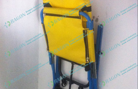 Disabled Carrying Emergency Stair Chair Safety Four Wheel Blue