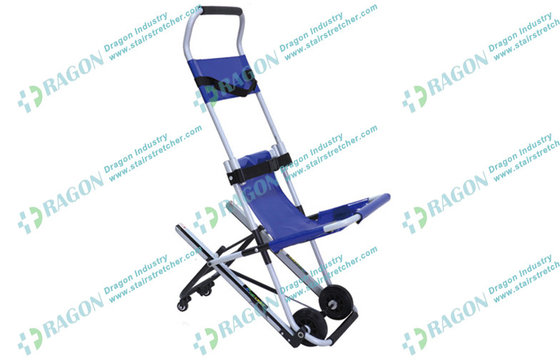 Small size aluminum alloy stair stretcher with wheels and safety belts