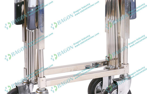 Stainless Steel Funeral Equipment , Church Coffin Trolley with Handles