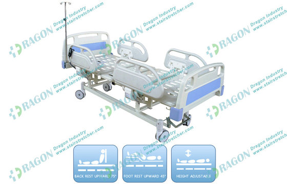 Center Control Lock Electric Hospital Bed for Clinic , ICU Room , General Ward
