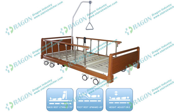 Cold - rolled Steel full electric hospital beds for home use 24V DC Output
