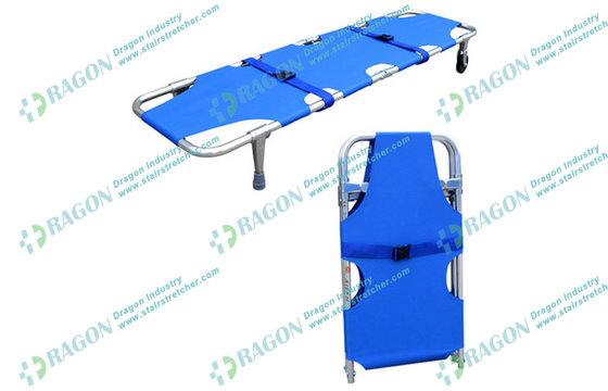 First Aid Ambulance Stretcher , aluminum alloy collapsible stretcher with outrigger