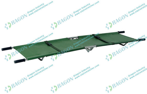 Stainless steel foldable emergency rescue stretcher / gurney with flexible handle