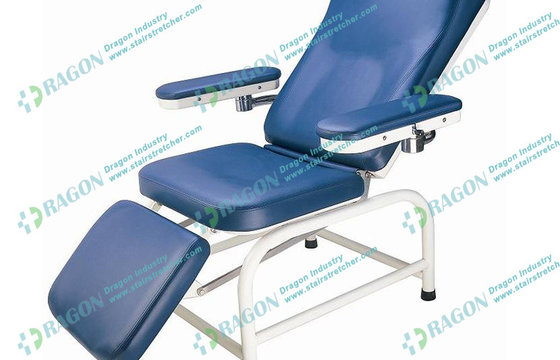 PU Foam Surface Blood Drawing / Blood Donation Chair with Swing Manual Controlled