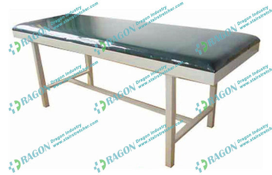 Maunal Artificial Leather Medical Examination Couch with Back - rest Lifting