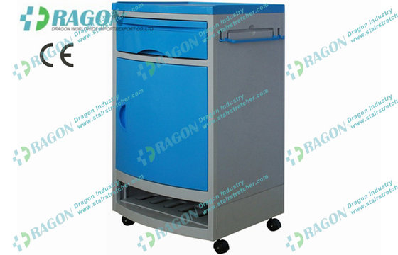 Luxurious ABS Hospital Furnitures , Medical Bedside Locker Cabinet with Four Wheels