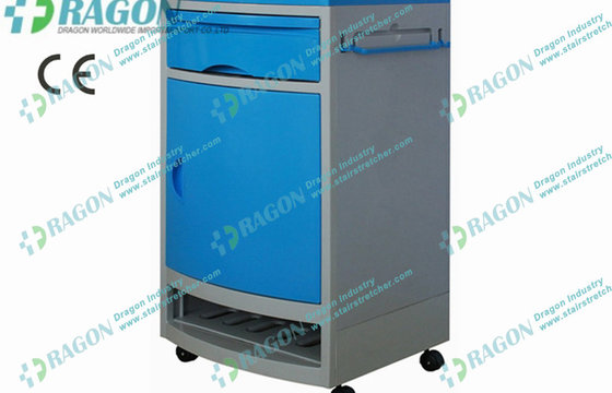 Luxurious ABS Hospital Furnitures , Medical Bedside Locker Cabinet with Four Wheels