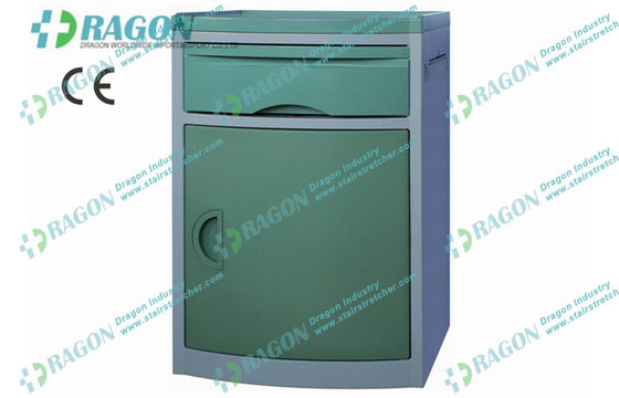 Easy Cleaning ABS Plastic hospital bedside table with drawer 480 * 480 * 760mm