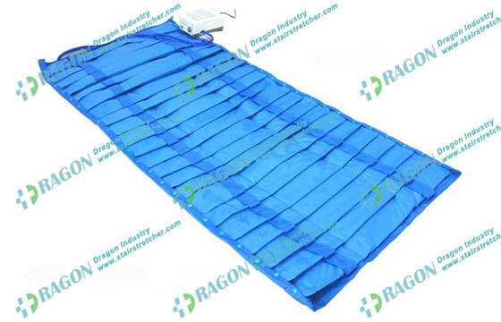 Blue Waterproof Foldable Ripple Medical Bubble Mattress with Pump for nursing care