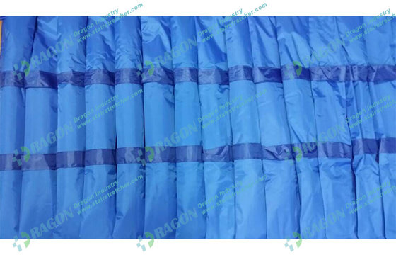 Blue Waterproof Foldable Ripple Medical Bubble Mattress with Pump for nursing care