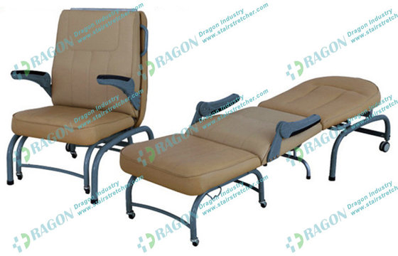 Steel Coated Aluminum Alloy Hospital Furnitures sleeper chairs for Accompany patient