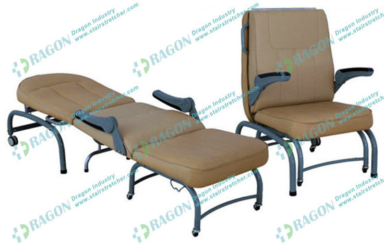 Steel Coated Aluminum Alloy Hospital Furnitures sleeper chairs for Accompany patient