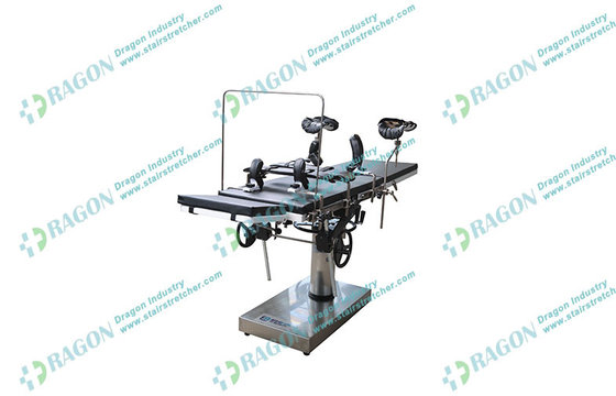 Multi - purpose carbon steel radiolucent operating table with plastic spraying