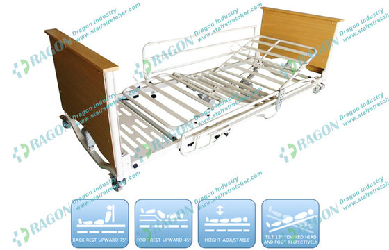 Five Functions foldable Electric Hospital Bed for old man , home hospital bed
