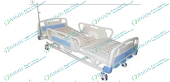 Three Functions Drainage hook rotating medical adjustable bed , patient hospital bed