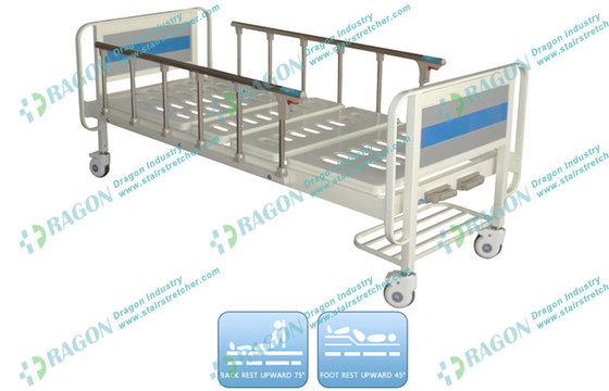 Two Functions foldable Manual Hospital Bed with sponge or coir fiber mattress