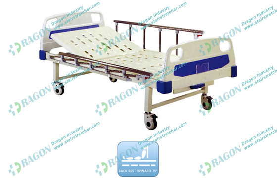 Aluminium Collapsible Side Rails Manual Hospital Bed / Medical equipment bed