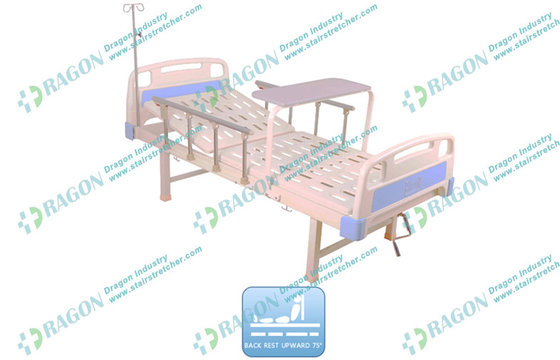 Drainage Hook Manual ICU Hospital Beds With One Function , medical adjustable bed