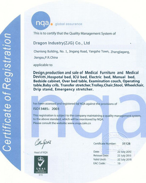 China Dragon Industry (ZJG) Co.,Ltd certification