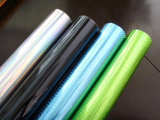 China Silver Gold Black Holographic Stamping Foil For Greeting Card / Food Packing supplier