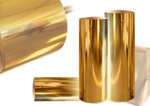 China Christmas Gify Plastic Wrapping Foils Plastic Foil Packaging 640Mm Gold Stamping supplier