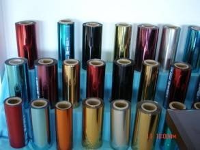 China MSDS Wine Box Hot Stamping Foil Rolls 12Micron Lamination Film supplier