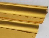 China 12Micron Metallic Gold Foil For Thin Lines / Small Words / Plastic Boxs Caps supplier