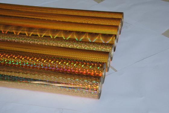 Gold Paper Foil Hot Stamping Printing For Paper Box / Greeting Card supplier