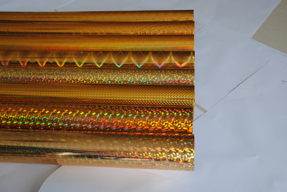 Gold Paper Foil Hot Stamping Printing For Paper Box / Greeting Card supplier