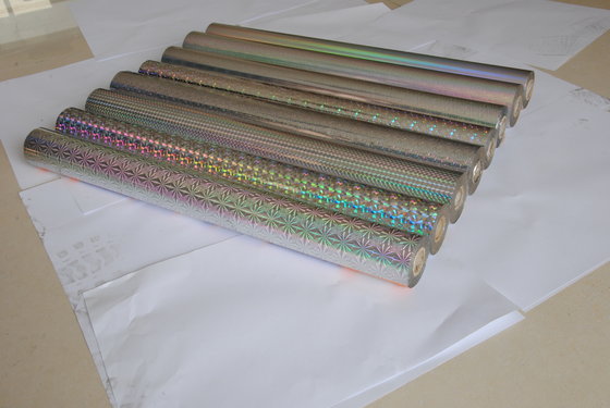 Tobacco Scutcheon Holographic Stamping Foil PET Film 15 Micron Thick supplier