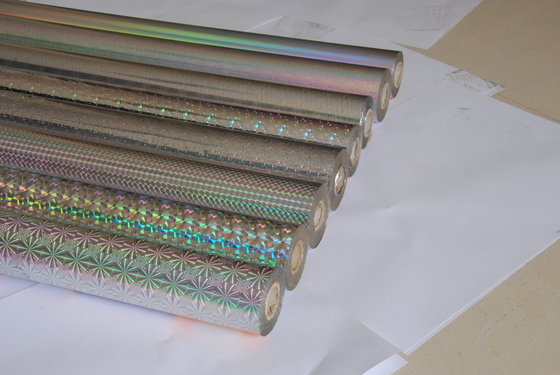 Tobacco Scutcheon Holographic Stamping Foil PET Film 15 Micron Thick supplier