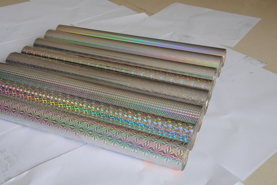 Tobacco Scutcheon Holographic Stamping Foil PET Film 15 Micron Thick supplier