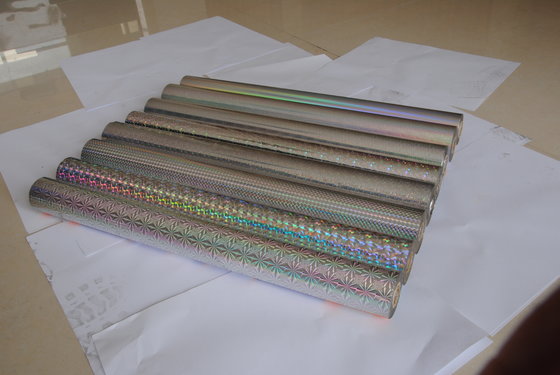 Tobacco Scutcheon Holographic Stamping Foil PET Film 15 Micron Thick supplier