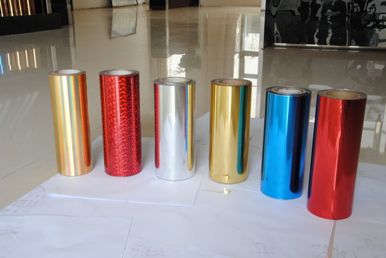 Book Covers Hot Stamping Colored Foil Paper Red Green Blue 15 Micron Thickness supplier