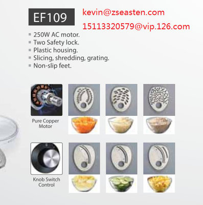 250W Small Food Processor EF109/ Vegetable Mandoline Chopper Mini Multi-function Food Processor