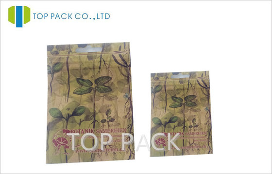 High Barrier Empty Herbal Incense Bags Double Zipper With Customizable Printing