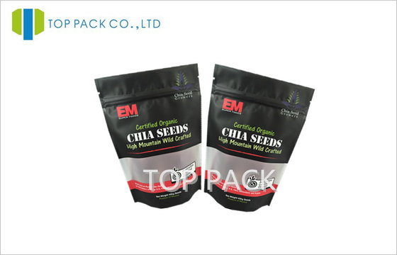 Heat Sealing Stand Up Bags And Pouches Matte Finished Resealable Pouches