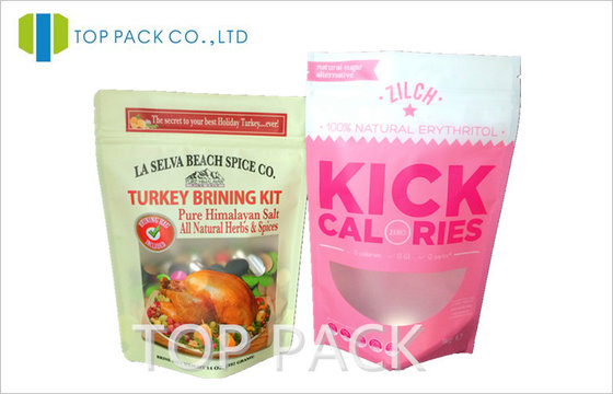 Flat Bottom Logo Printing Pouch Food Packaging Reclosable Zipper