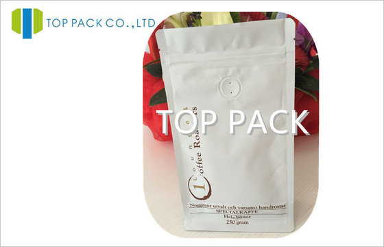 Standing Coffee Packaging Bags Easy Closure Environmentally Friendly