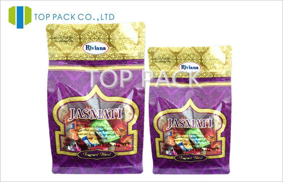 Flat Plain Stand Up Pouches Reseal Ziplock Pouch Custom For Candy